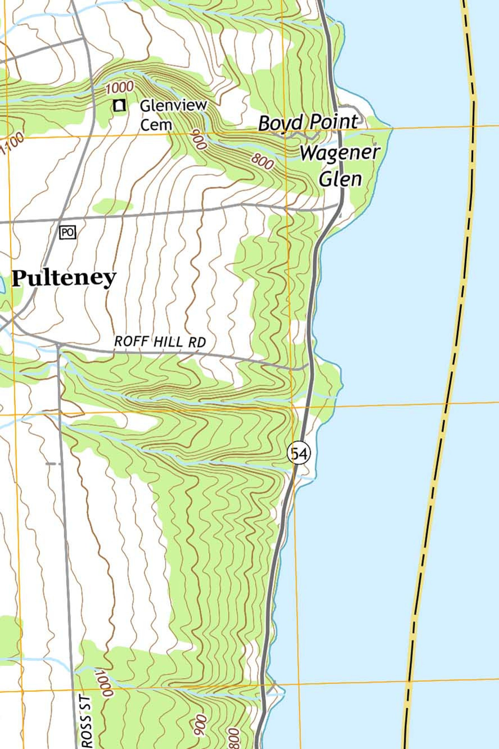 Keuka Lake 2016 USGS Topographic Map Custom Composite - Etsy