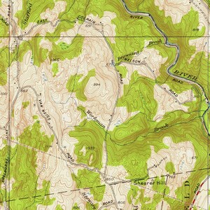 Colrain Ca. 1945 Old Topo Map Custom USGS Reprint Massachusetts FRCO - Etsy