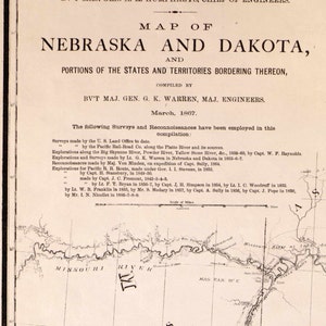 Nebraska and Dakota and Parts of Surrounding Territory - 1867 Rice ...