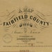 Fairfield County Ohio 1848 Old Wall Map Reprint With Homeowner Names ...