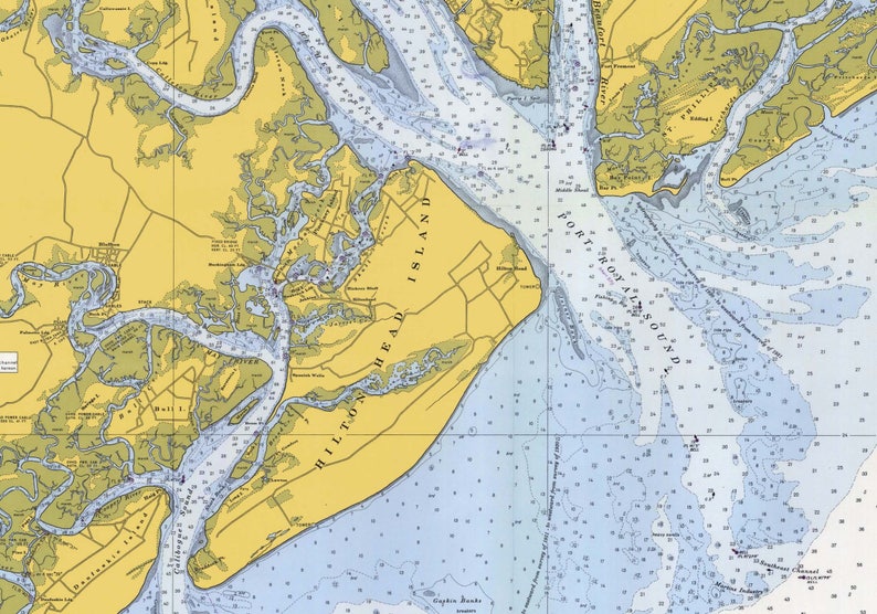 St Helena Sound to Savannah River-1957 - Beaufort Hilton Head Port ...