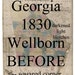 Georgia 1830 Old Map - Wellborn - State- Reprint - Etsy