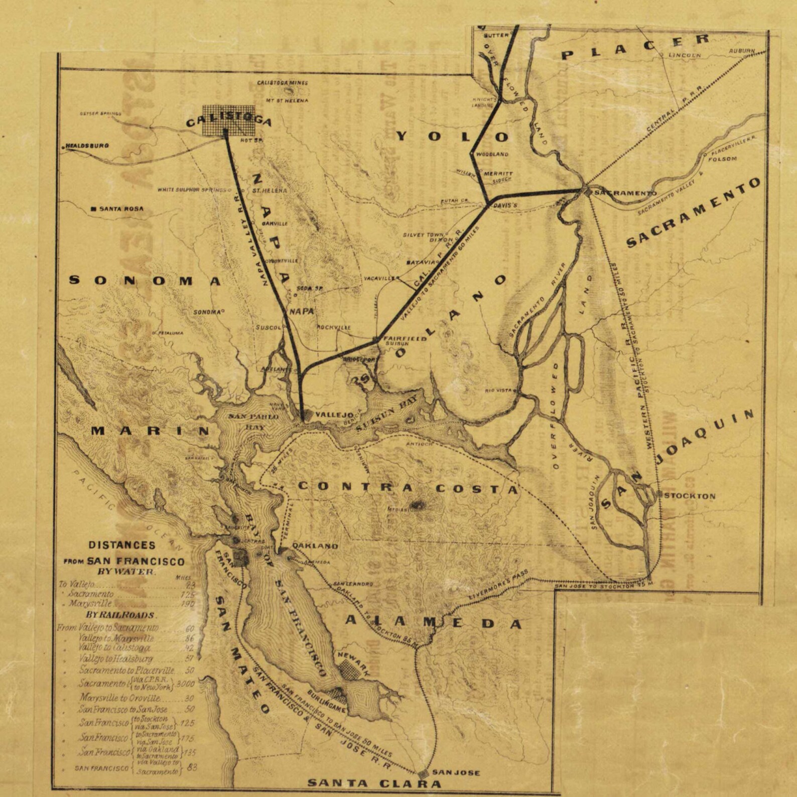 Yolo County California 1871 - Old Wall Map Reprint With Farm Lines - Etsy