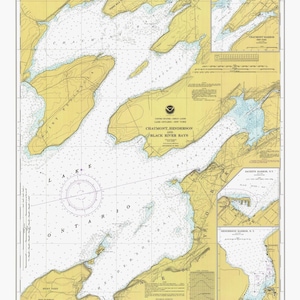 Lake Ontario - East End 1978 Nautical Map- Chaumont, Henderson & Black ...