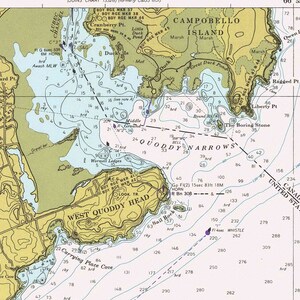 West Quoddy Head to Cross Island Cutler Eastern Head Grand Mahan Island ...
