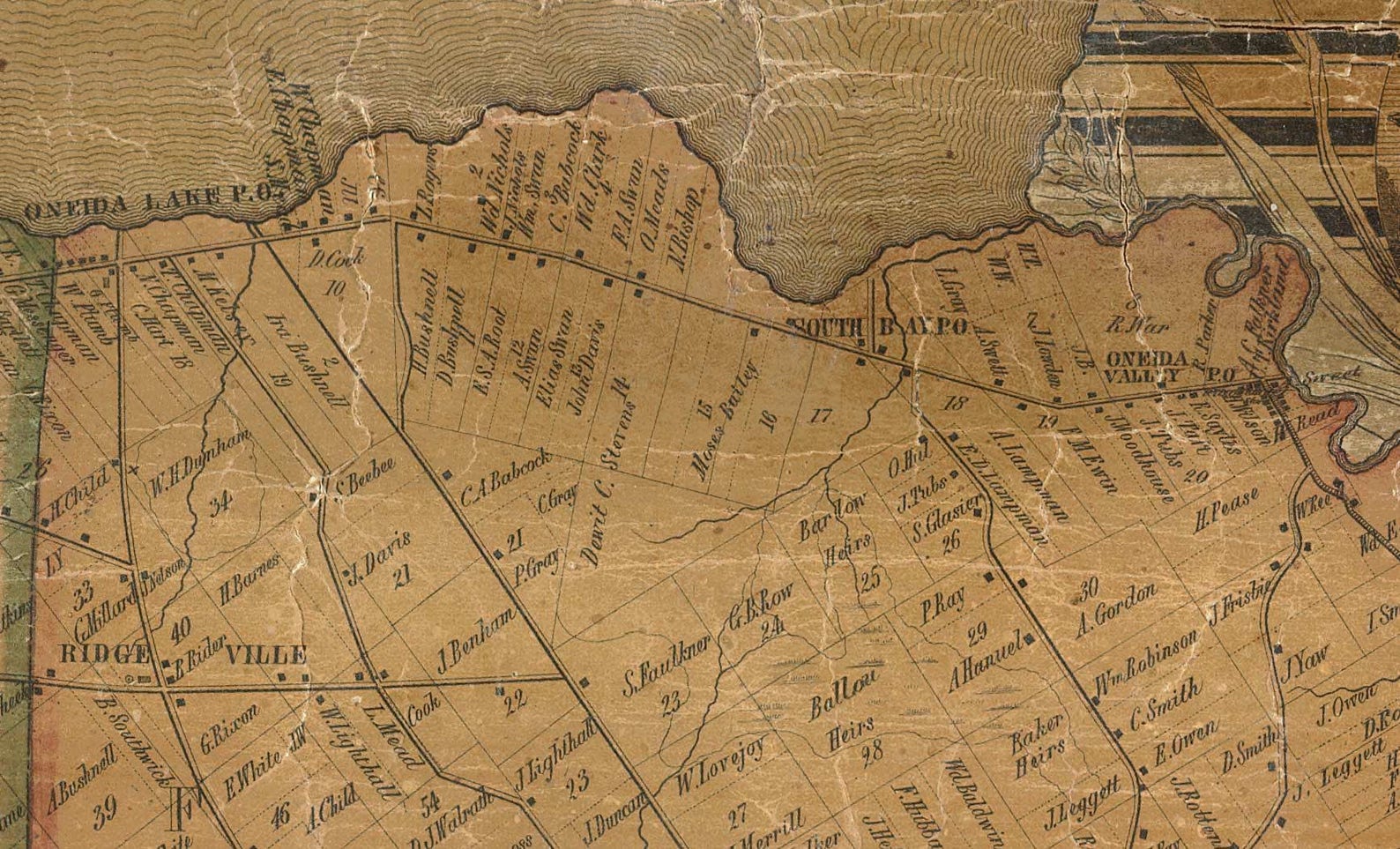 Madison County New York 1853 Old Wall Map Reprint with | Etsy