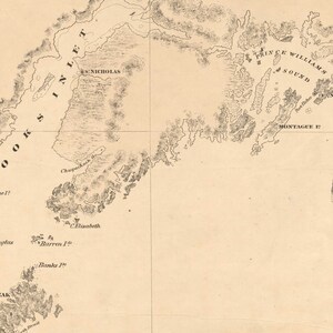 Alaska 1867 State Map - Russian America - Lewis - Reprint - Etsy