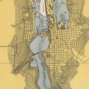 Olympia Harbor Budd Inlet 1948 Nautical Map, Washington, Reprint PC ...