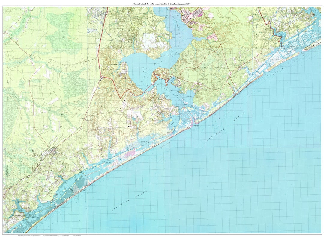 Topsail Island, New River, and the North Carolina Seacoast - 1997 Old ...