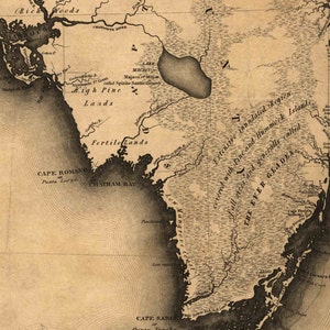 Florida 1823 State Map - by Vignoles - Reprint - Etsy