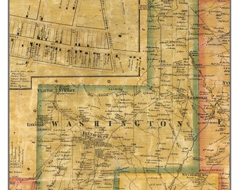Old Map Clarion County Pa - Etsy