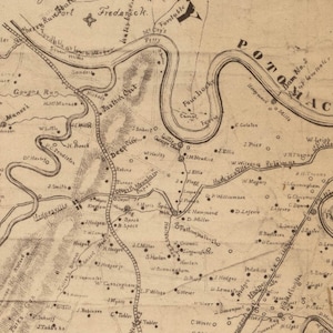 Berkeley County Map 1847 West Virginia - Old Wall Map With Homestead ...
