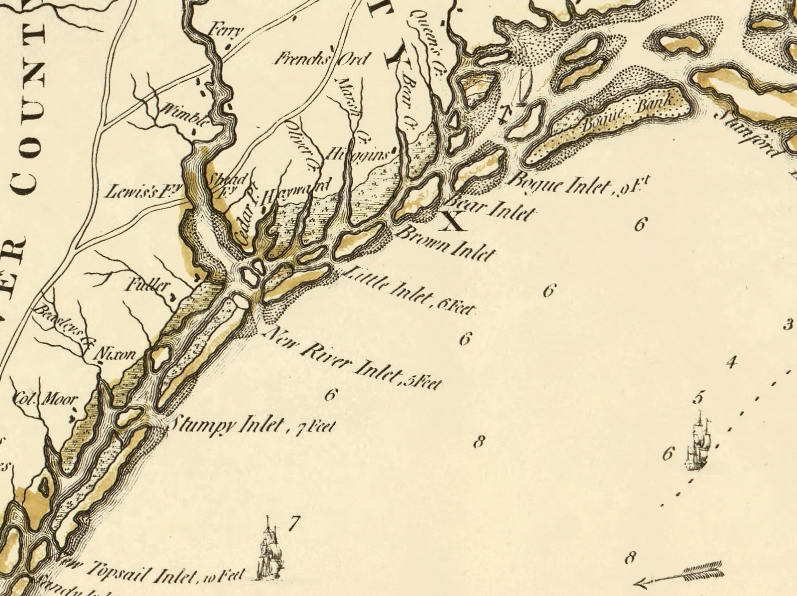 North & South Carolina 1775 State Map Henry Mouzon Reprint | Etsy