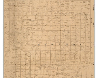 Madison Map Genealogy - Etsy