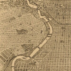 Philadelphia Pennsylvania - 1870 - Birds Eye View Reprint - Etsy