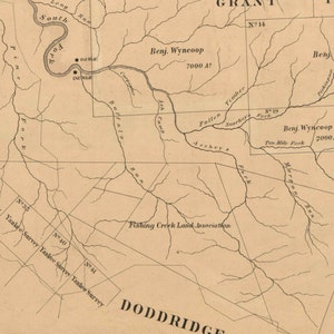 Wetzel County Map 1865 West Virginia - Old Wall Map With Homeowner ...