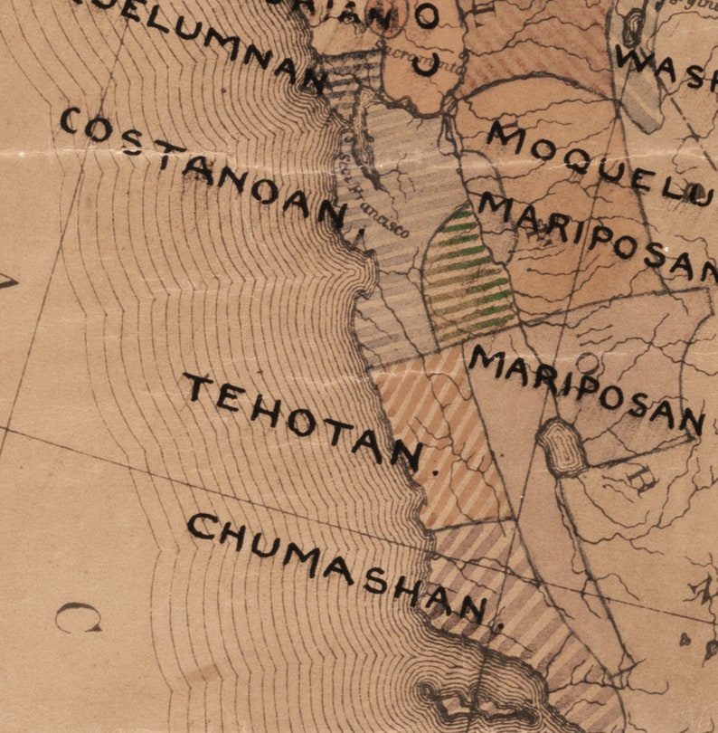 Indian Tribes North America 1890 - Old Map Reprint North America ...