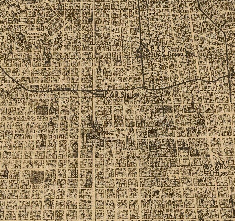 Philadelphia Pennsylvania 1870 Birds Eye View Reprint - Etsy