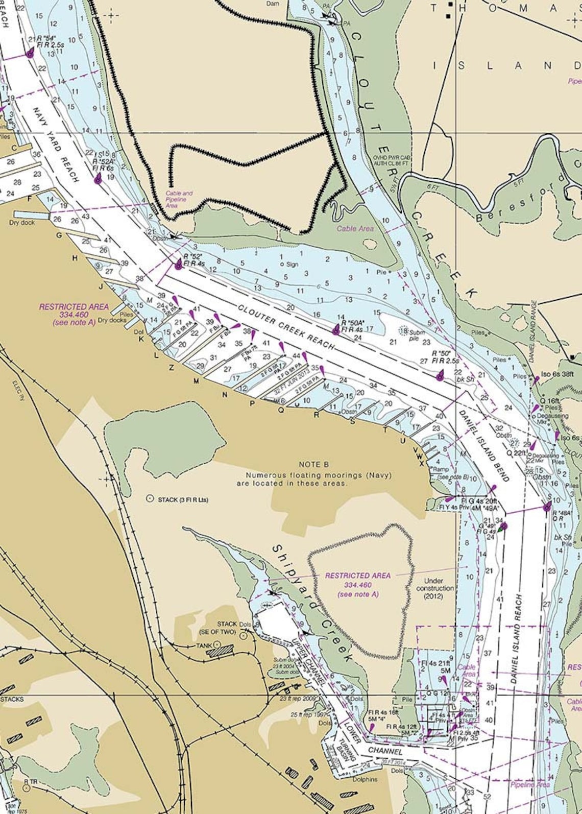 Charleston Harbor 2015 Old Map Nautical Chart - South Carolina -reprint ...