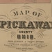 Pickaway County Ohio 1858 - Old Wall Map Reprint With Homeowner Names ...