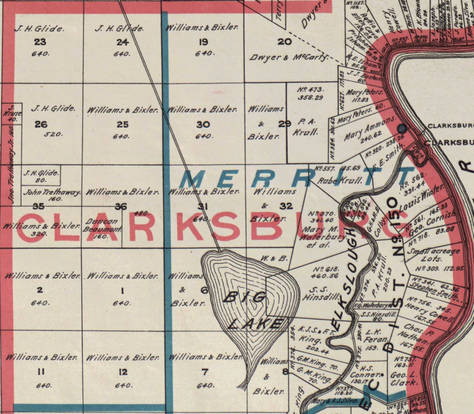Yolo County California 1900 - Old Wall Map Reprint With Landowner Names ...