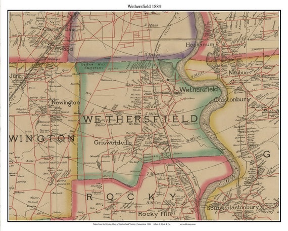Old Wethersfield Historic District Map