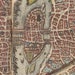 Old Map of Paris 1572 France -- Shows Old City Wall With a Moat and ...