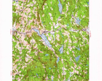 Mascoma Lake Map - Etsy