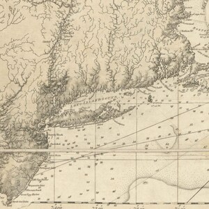 Nova Scotia, New England, New York, New Jersey 1780 Map - Revolutionary ...