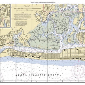 Long Beach - Hempstead Bay 2003 Nautical Chart - Long Island South ...