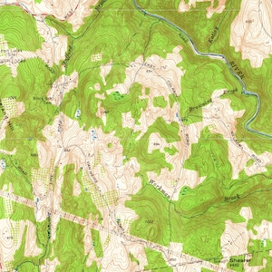 Colrain 1961 Old Topo Map Custom USGS Reprint Massachusetts FRCO - Etsy