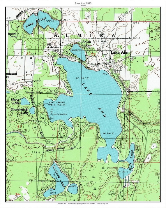 Lake Ann Mi Map