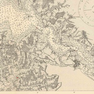 Choptank River to Sandy Point - 1909 Nautical Map Reprint - Chesapeake ...