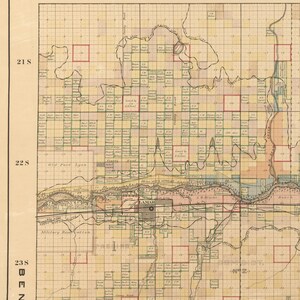 Prowers County Colorado 1889 - Old Wall Map Reprint With Landowner ...