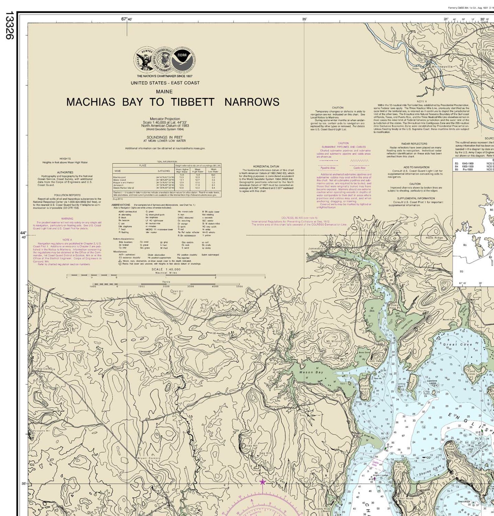 Machias Bay a Tibbett Narrows Jonesboro Jonesport Maine 2014 - Etsy España