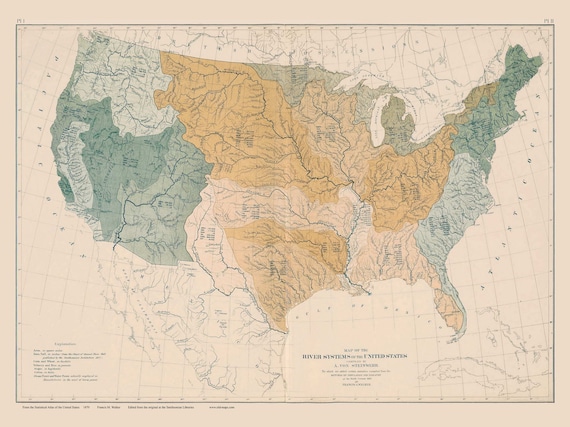 Map Of Major Rivers In The Us