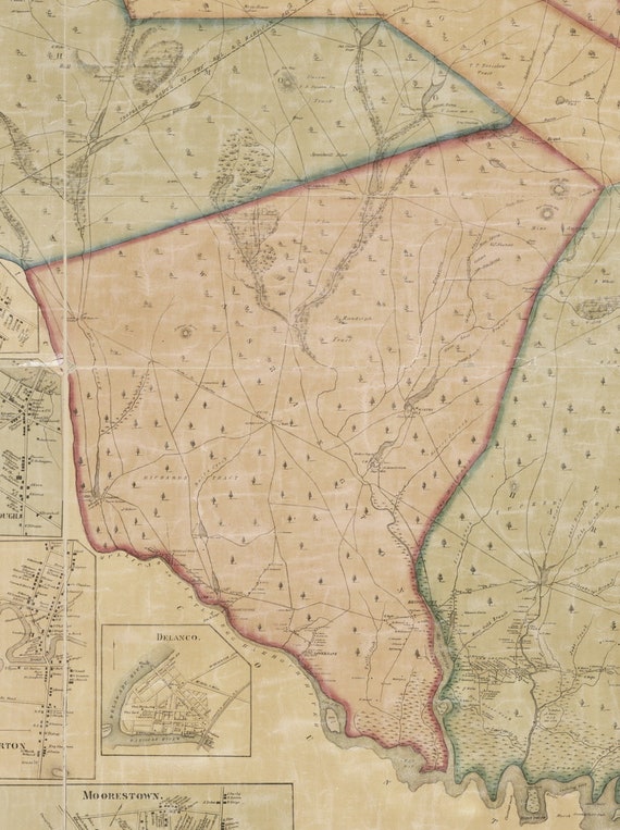 Washington 1859 Old Town Map with Homeowner Names New | Etsy