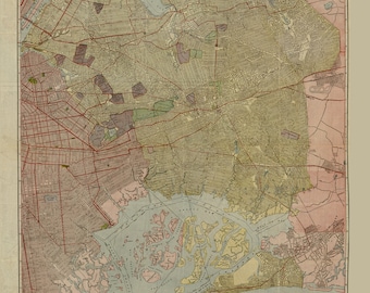 Old Map Queens Ny - Etsy