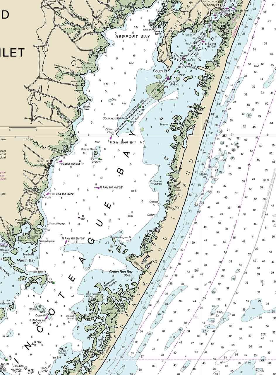 Fenwick Island to Chincoteague Inlet-2014 Nautical Map Reprint ...