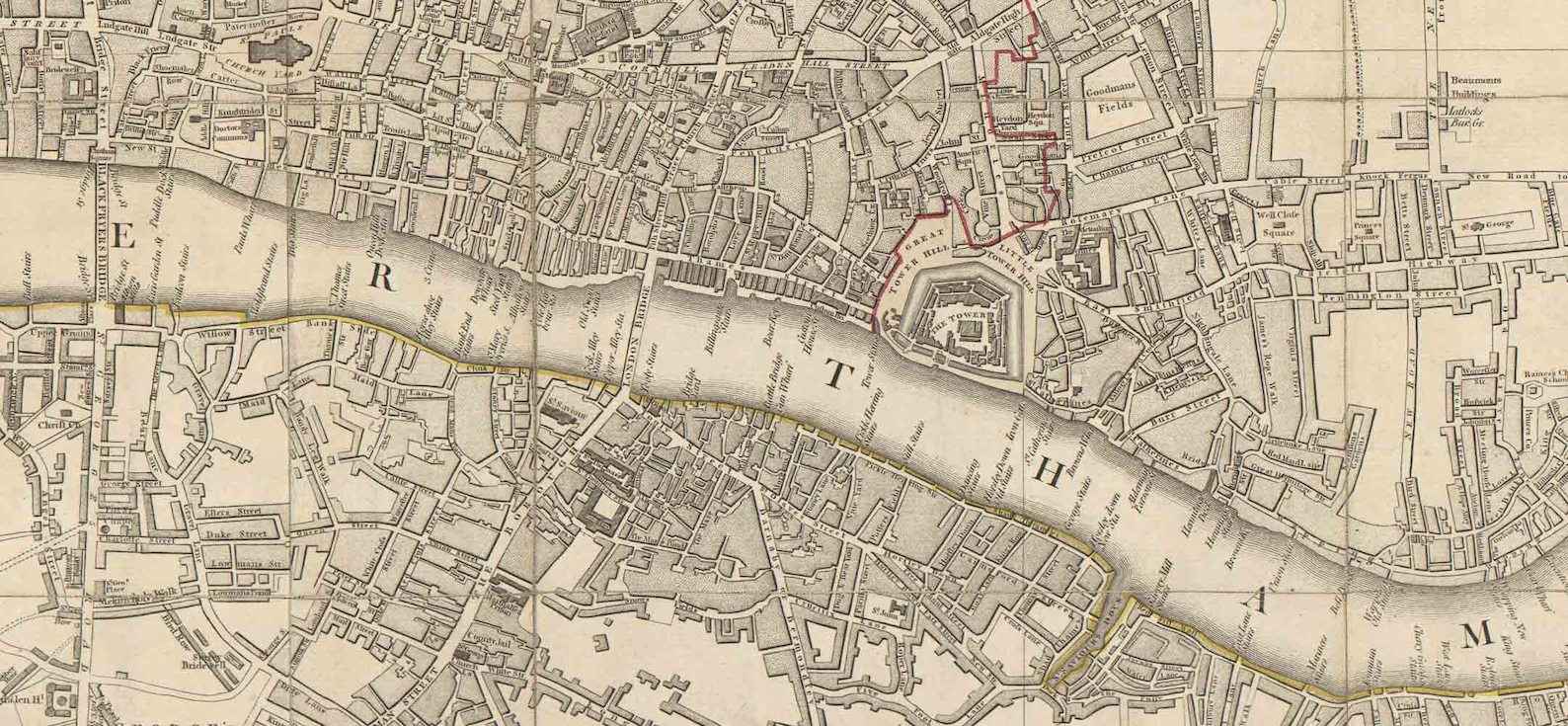 London England 1790 Old Map Reprint - Etsy