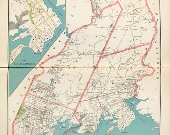 New Rochelle Old Map - Etsy