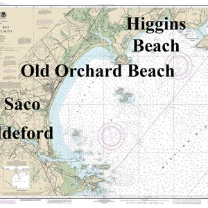 Saco Bay and Vicinity, Biddeford, Higgins & Old Orchard Beach, Maine ...