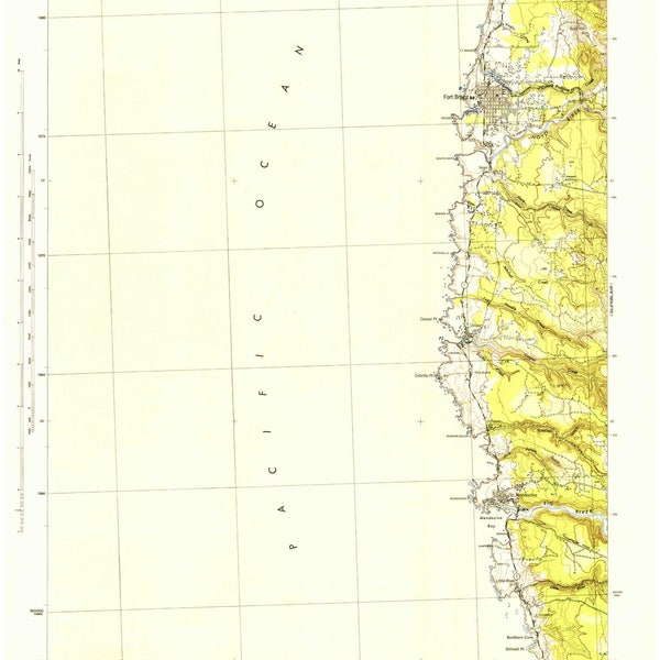 Fort Bragg Map - Etsy