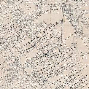 Limestone County, Texas - 1877 - Old Wall Map With Lot Lines - General ...