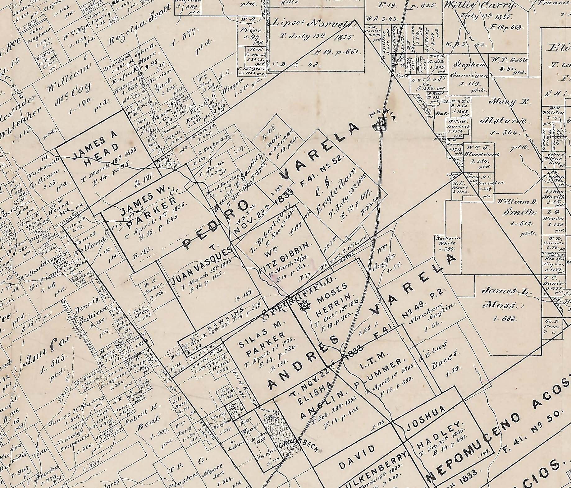 Limestone County Texas 1877 Old Wall Map With Lot Lines - Etsy