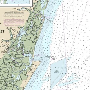 Chincoteague Inlet to Great Machipongo Inlet-2014 Nautical Map Reprint ...