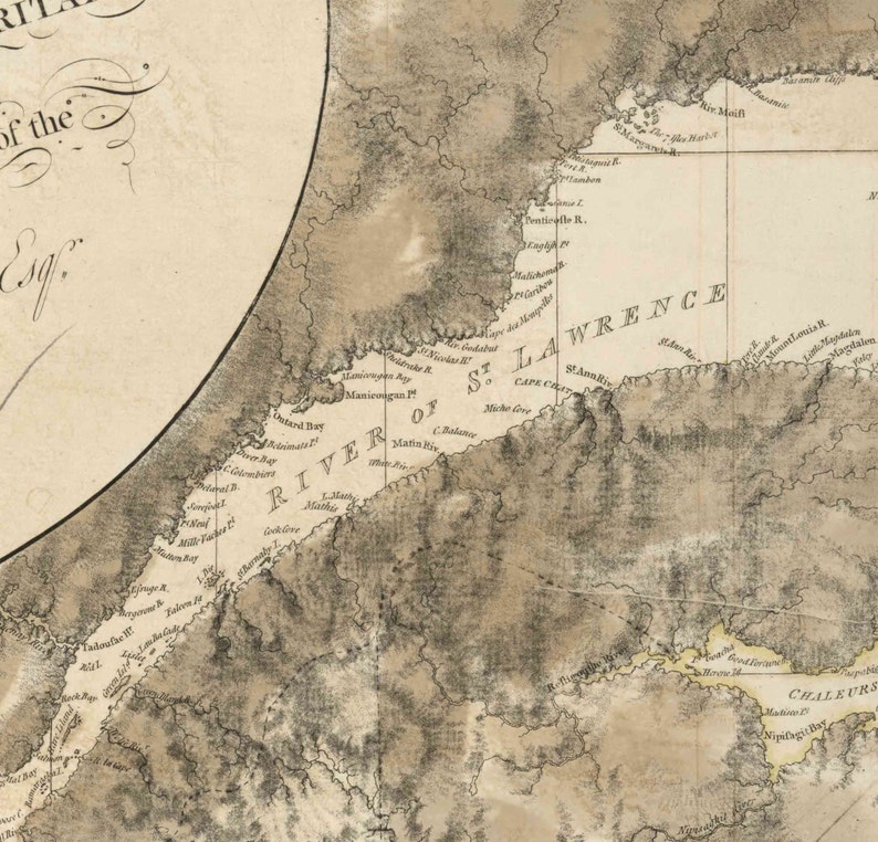 Nova Scotia New England New York New Jersey 1780 Map - Etsy