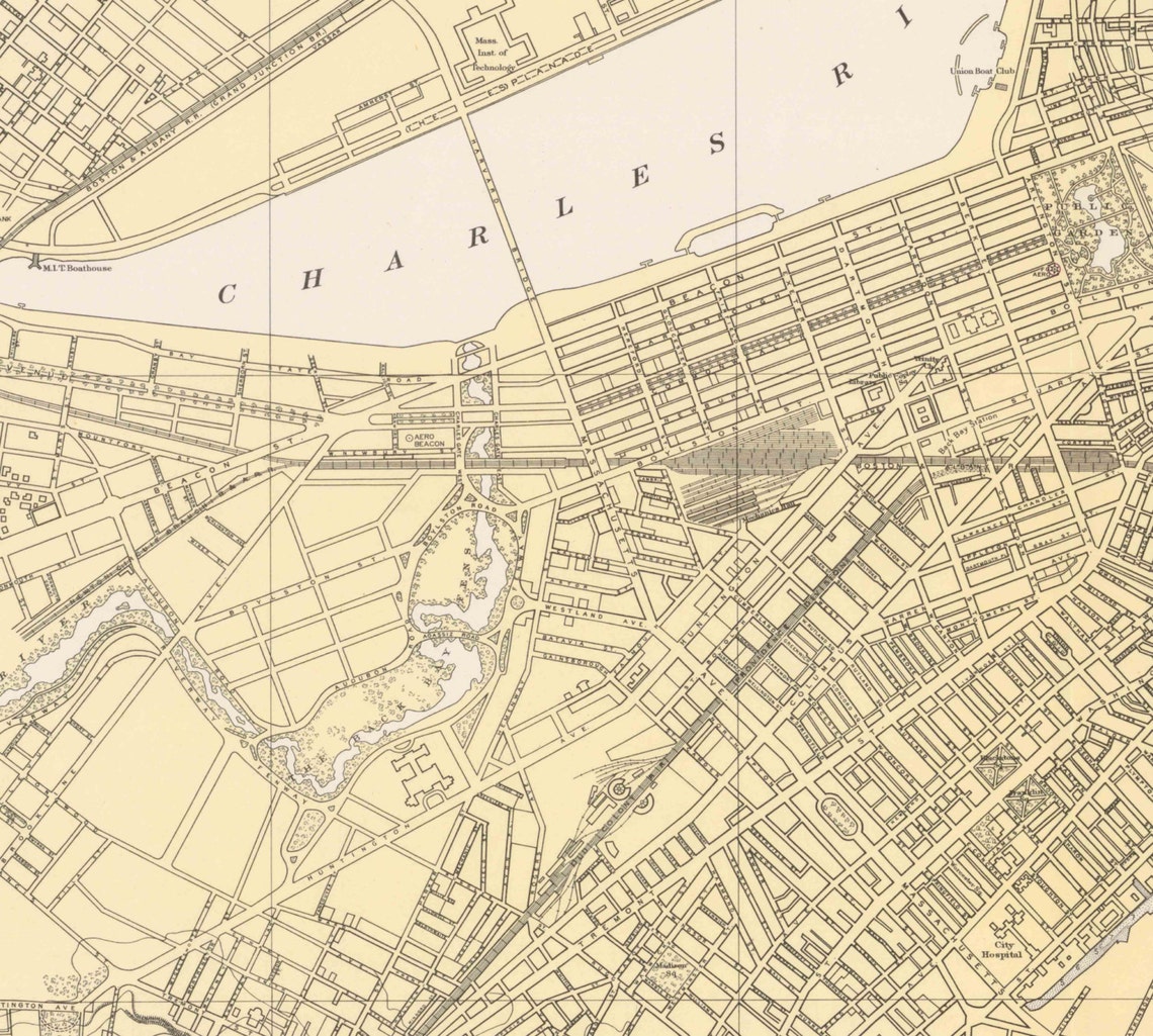 Boston Inner Harbor MA 1945 Nautical Map Reprint Harbors | Etsy