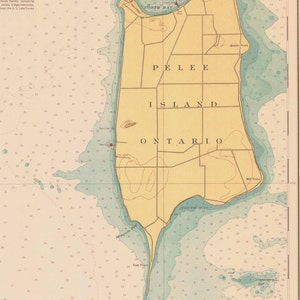 Lake Erie - 1943 - Islands in Lake Erie, Ohio - Nautical Map Reprint ...