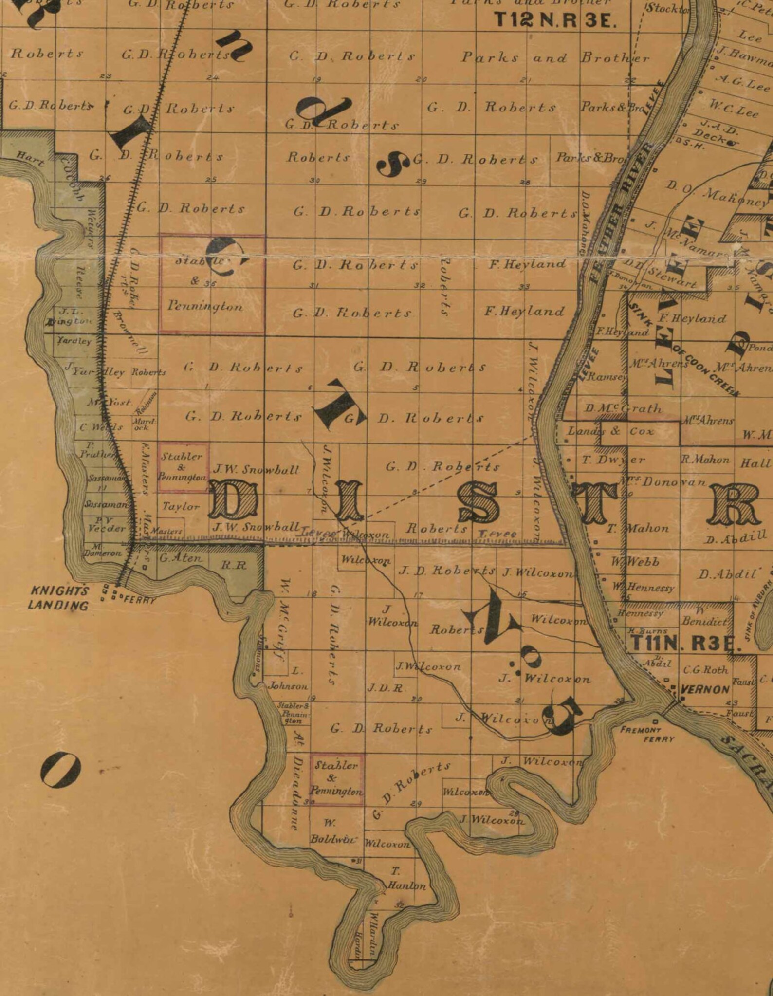 Sutter County California 1873 Old Wall Map Reprint with | Etsy